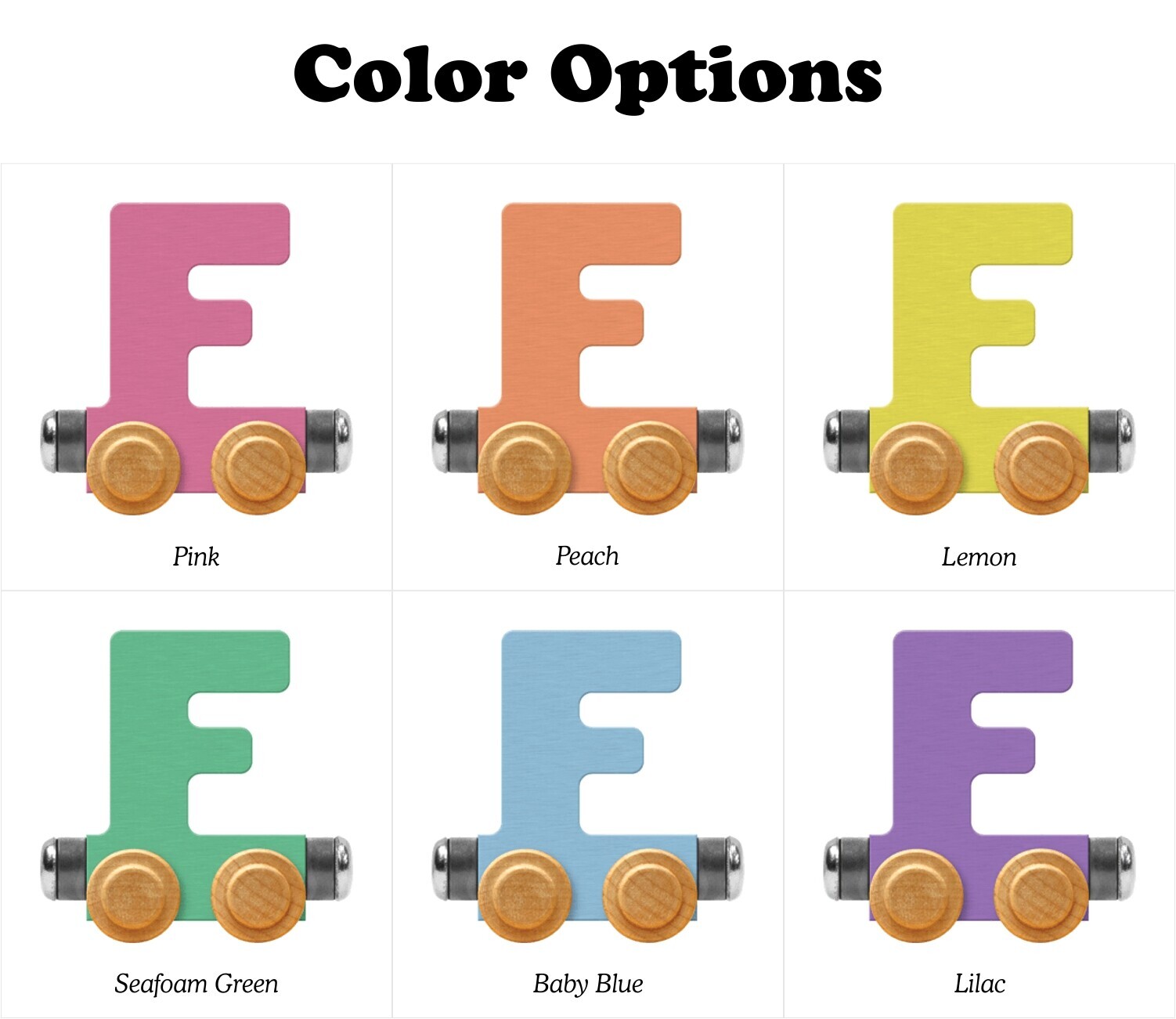 NameTrains Pastel Letter F — Maple Landmark