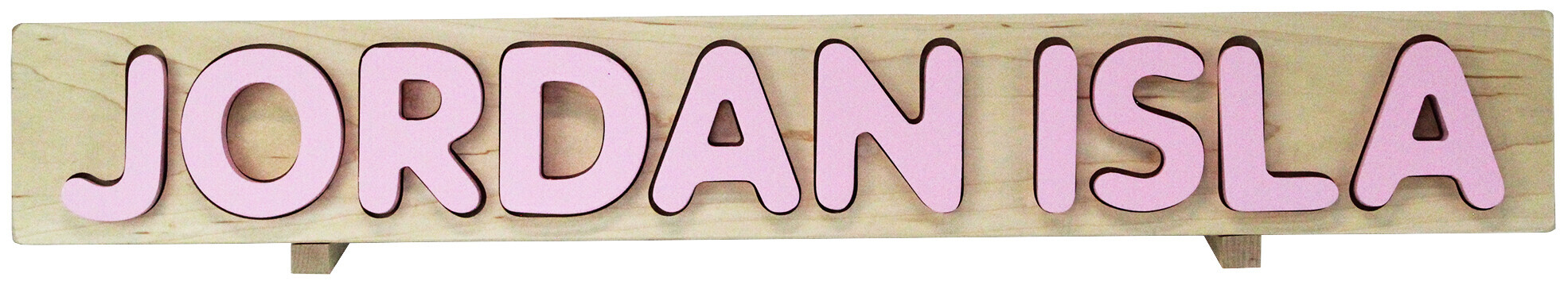 Pastel 10-Letter Name Puzzle with Props — Maple Landmark