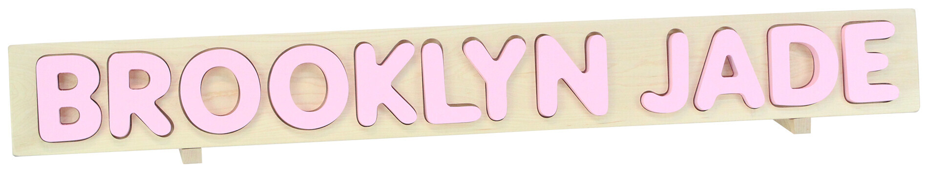 Pastel 12-Letter Name Puzzle with Props — Maple Landmark