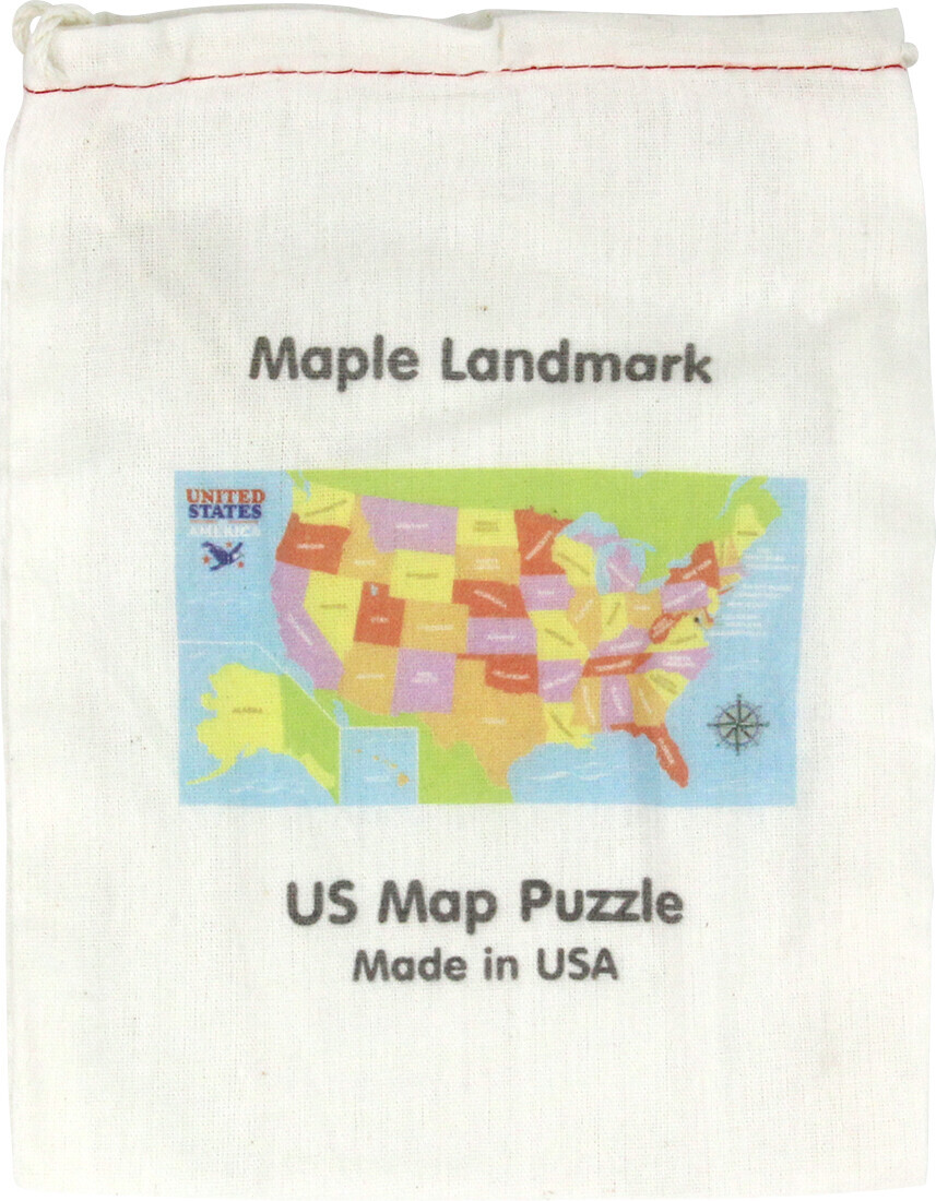 U.S. Map Shaped Jigsaw Puzzle — Maple Landmark