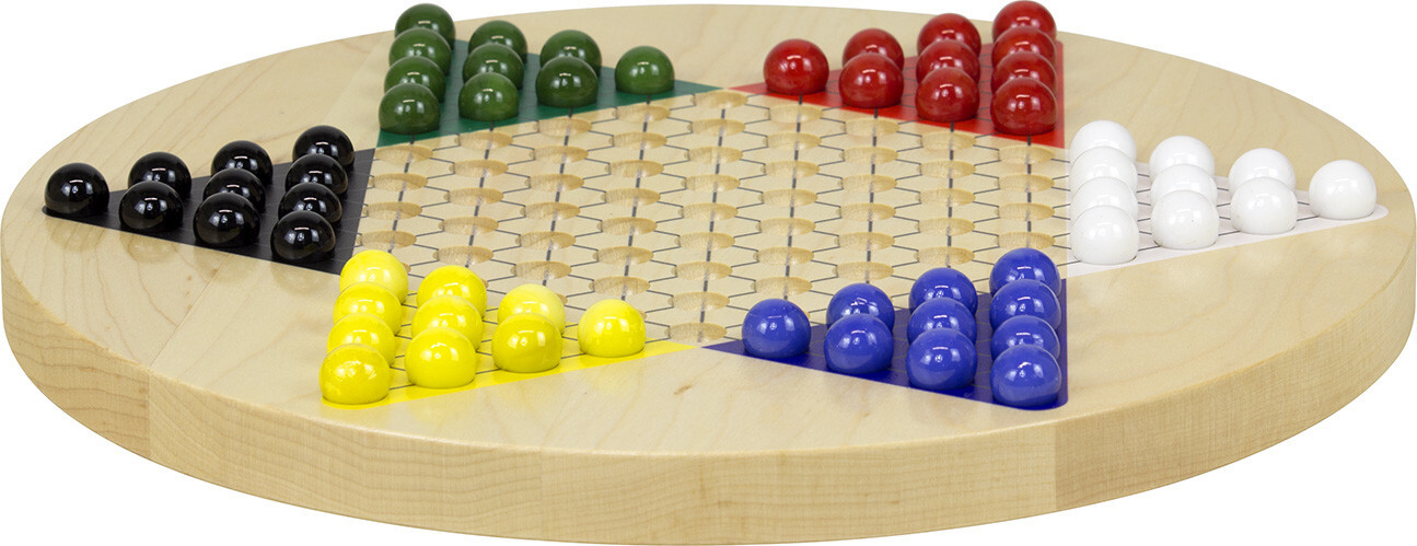 Printed Maple Wooden Chinese Checkers | Made in USA — Maple Landmark