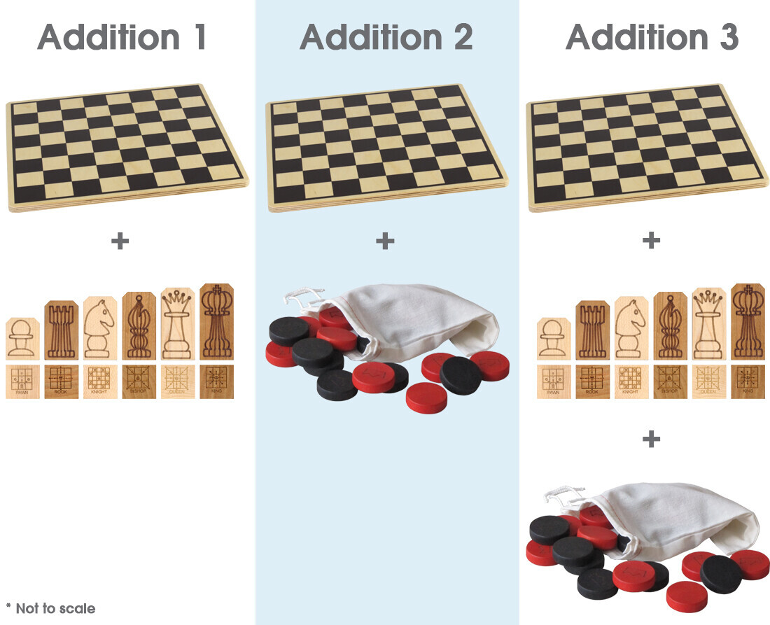 14.75" Basic Checkerboard — Maple Landmark