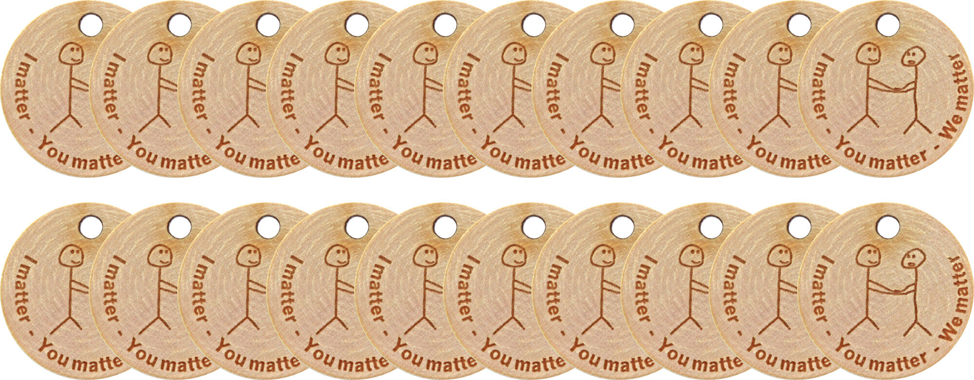 Caring Coins - "I Matter, You Matter", 20pk — Maple Landmark