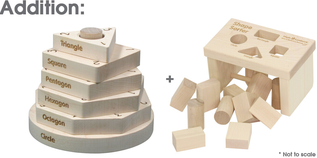 Natural Shape Stacker — Maple Landmark