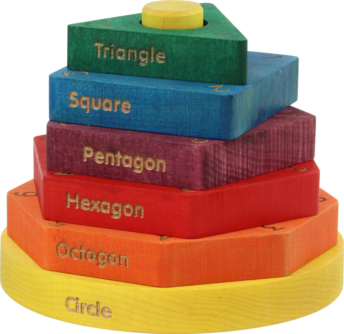 Colored Shape Stacker — Maple Landmark