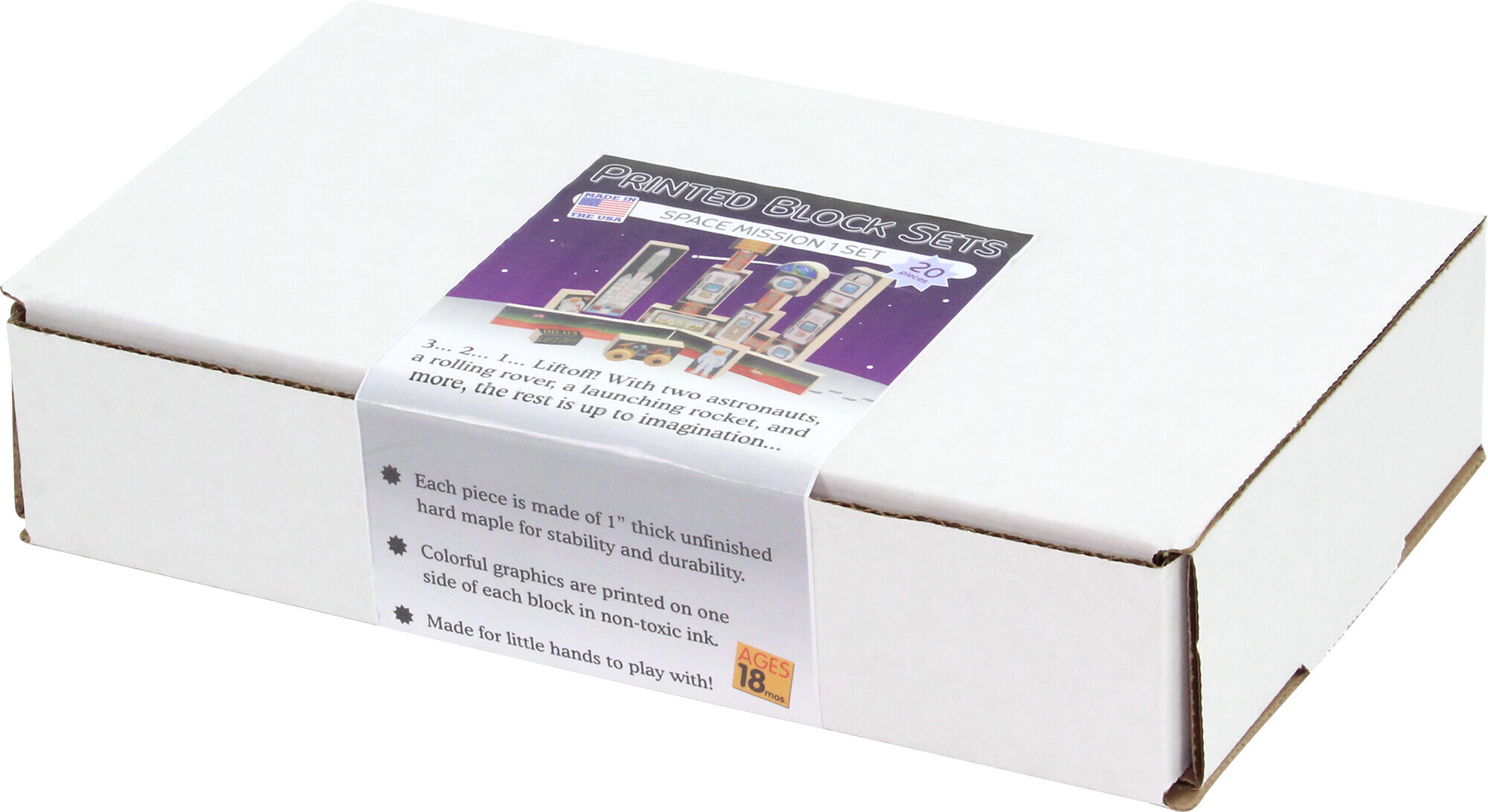 Space Mission 1 Block Set — Maple Landmark