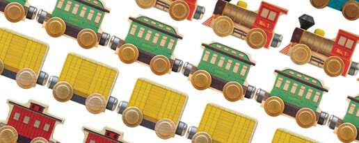 NameTrains Passenger Train Car Set — Maple Landmark