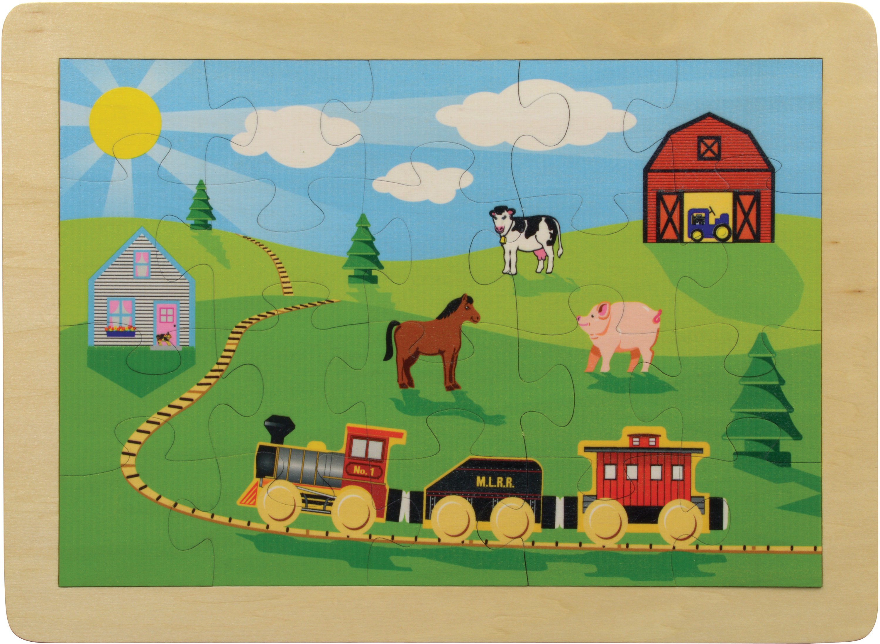 Countryside Railroad Puzzle — Maple Landmark