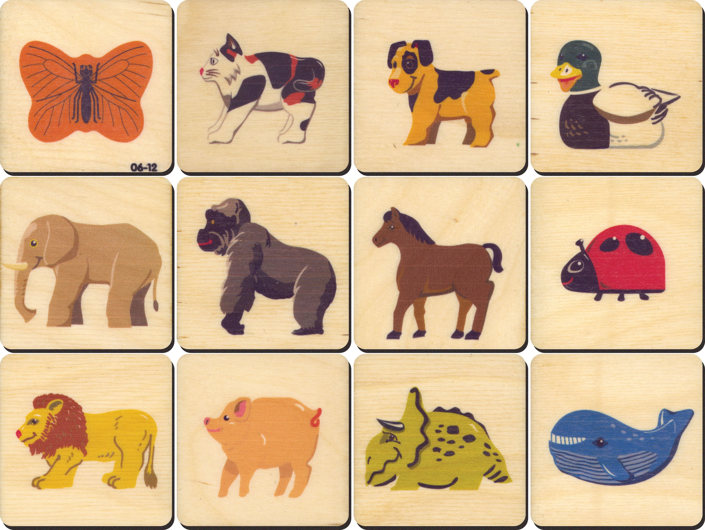 Animals Memory Tiles — Maple Landmark